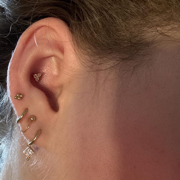 14k Solid Gold Cz Crown Belly Button Ring Tiara Gold Belly Ring ...