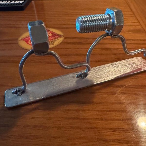 Scrap Metal Bolt Chasing Nut Figurine - Etsy