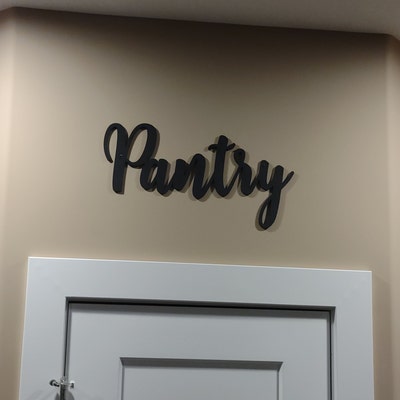 Pantry Pantry Sign Wood Words Wood Word Cutout Wood - Etsy