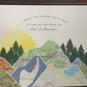 Custom Map Minimalist Map Print Personalized Map Print Set | Etsy