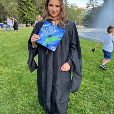 Custom Alien Grad/graduation Cap Painting - Etsy