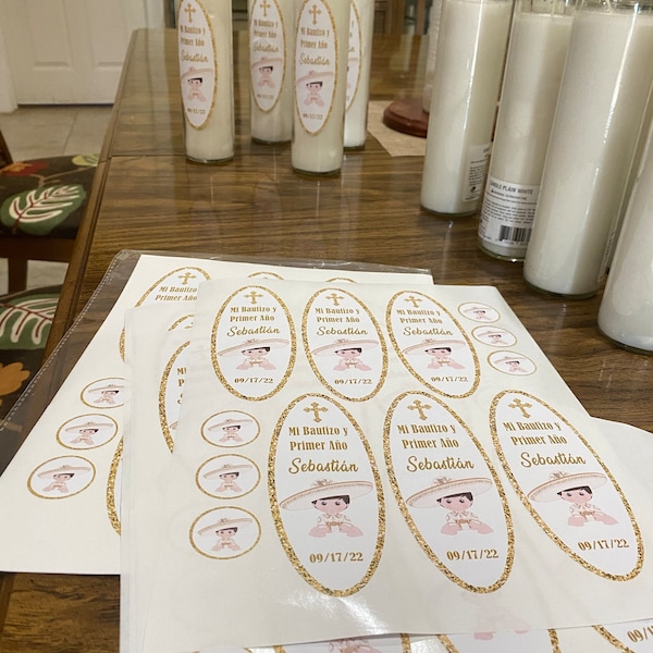 Charro Personalized Stickers /charrito Charrita Labels / Gold or Silver ...