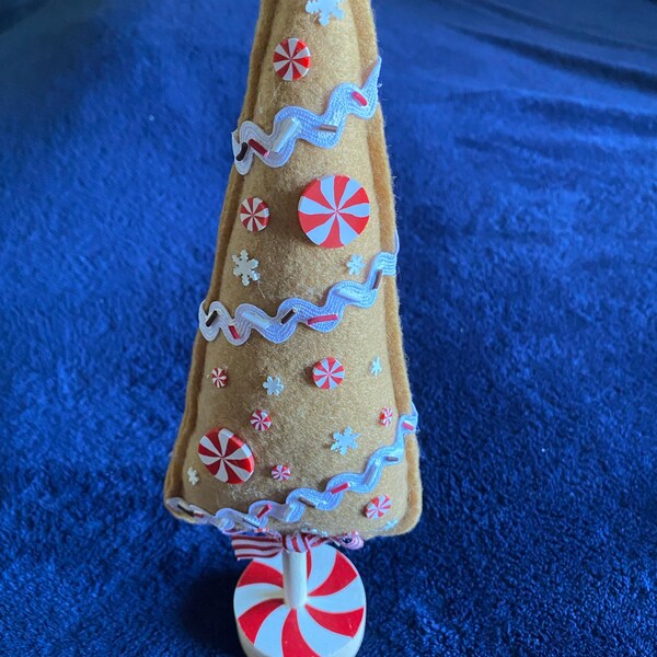 Whimsical Gingerbread Christmas Trees / Tiered Tray Decor / Christmas Decor / Christmas Trees ...