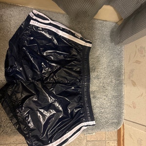 Sports Sprinter Shorts Retro Shorts Shiny Satin With Pocket - Etsy