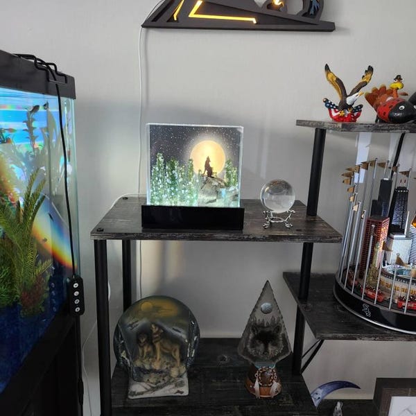 Jellyfish Swarm Resin Desk Light Underwater Scuba Epoxy Sculpture for ...