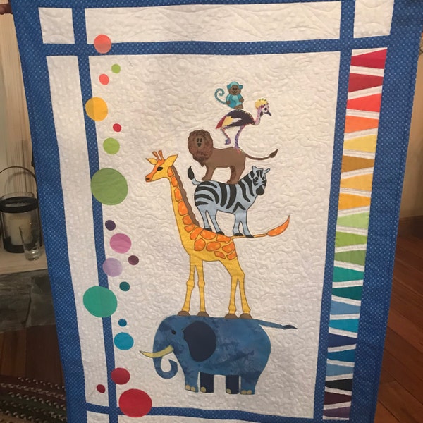 Safari Slumbers - Quilt Pattern With African Zoo Animal Friends - Great ...