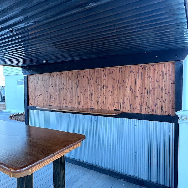 One- 4' X 8' Bamboo Wall Paneling Natural Color Wainscoting Wainscot ...