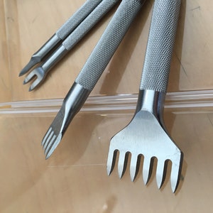 Baver Leather Craft Round Hole Pricking Iron Chisel Head - Etsy