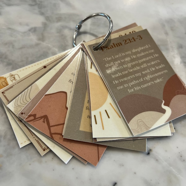 Bible Verse Card Set, Scripture Verse Cards, Christian Gifts, Printable ...