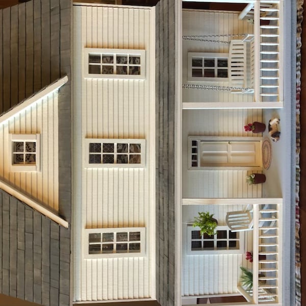 Half Scale Dollhouse Kit, Real Good Toys Dollhouse Kit, Unfinished ...