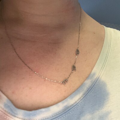 Off-center Letter Necklace by Caitlynminimalist Sideways Initial ...