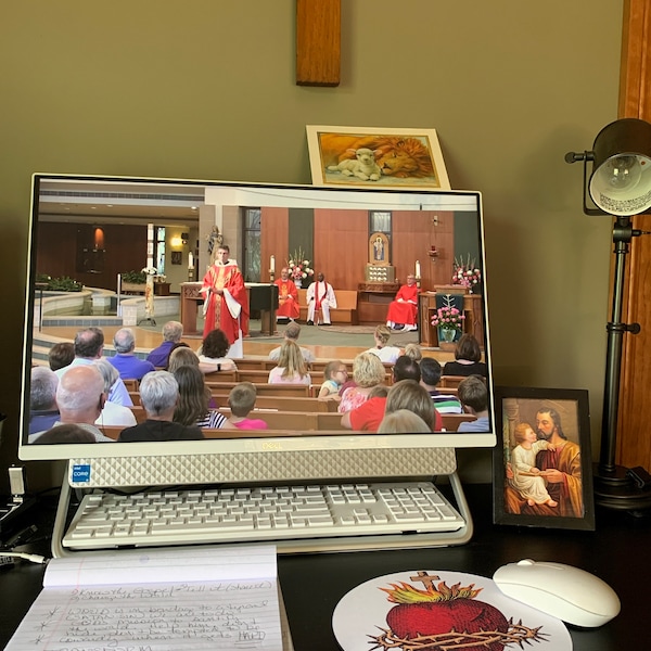 Marian Symbol Mouse Pad, Catholic Mouse Pad, Saints Mouse Pad ...