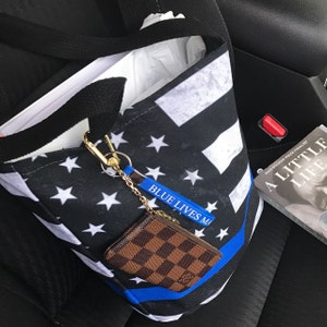 Thin Blue Line Tote Bag or Beach Bag 2 Sizes American Flag - Etsy