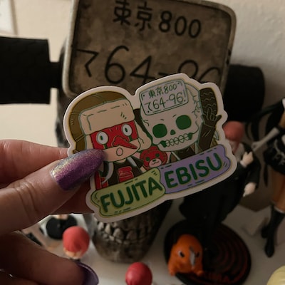 Dorohedoro Fujita X Ebisu Die Cut Vinyl Sticker, Valentine's Day Gift ...