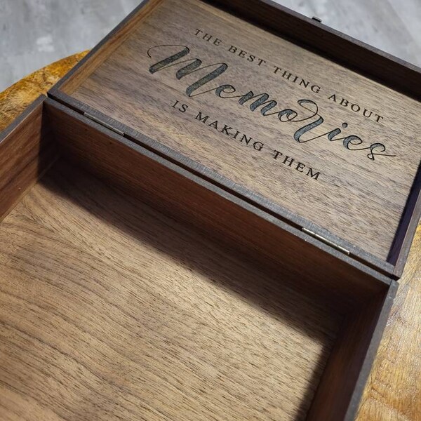 Wedding Engagement Gift for Couples Personalized Wooden Memory Keepsake ...