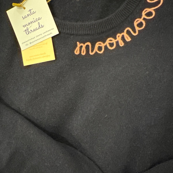 I Can't I've Got Mahj Embroidered CASHMERE Sweater, Mahjong Player ...