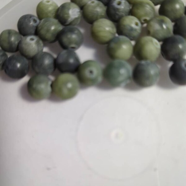 Genuine 8mm Connemara Marble Beads Irish National Gemstone. Jewelry ...