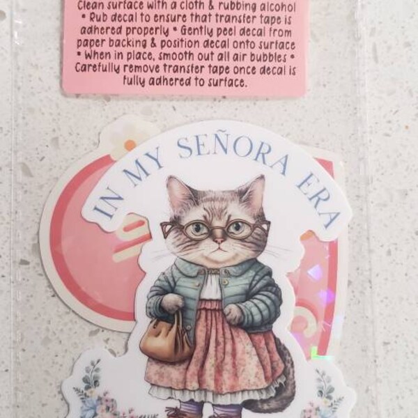 In My Senora Era Waterproof Weatherproof Water Bottle Stickers Matte ...