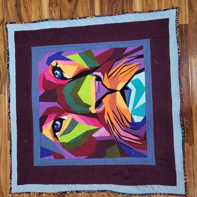 PDF the Heart of a Lion Foundation Paper Piece Pattern Lion Quilt ...