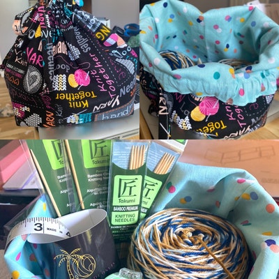 Small Knitting Project Bag - Etsy