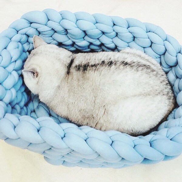 Super Chunky Knit Lamp Pink and Purple Gradient Bedside, Table, Desk ...