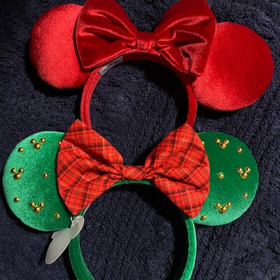Red Disney Ears, Disney Ears, Red Velvet Ears, Disney Ears Headband ...