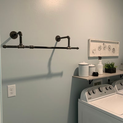 Laundry Room Decor Clothing Rod - Etsy