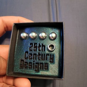 Magnetic Captain Rank Pips From Star Trek: Picard 2020 Silver Rounded ...