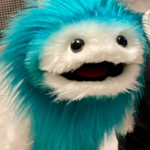 LIME FURGAL Hand Puppet Synthetic Faux Fur Muppet Monster Arm Rods - Etsy