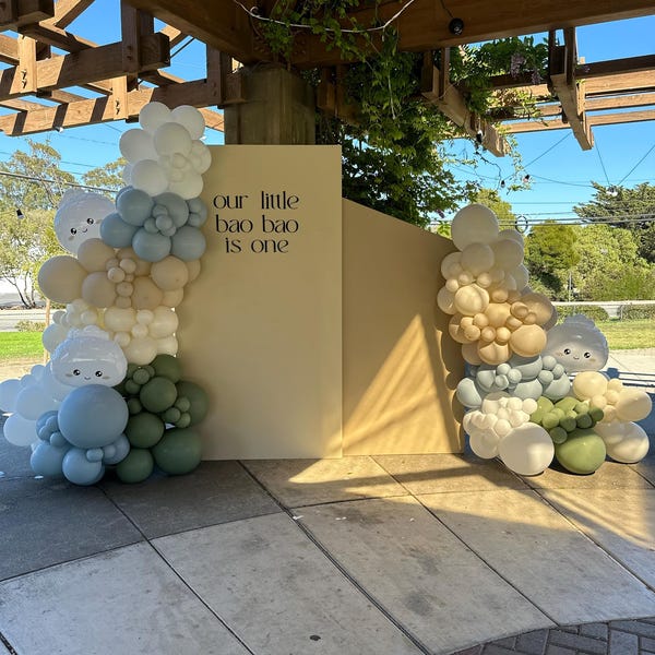 21 Dumpling Bao Bun Jumbo Balloon Little Dumpling on the Way Baby ...