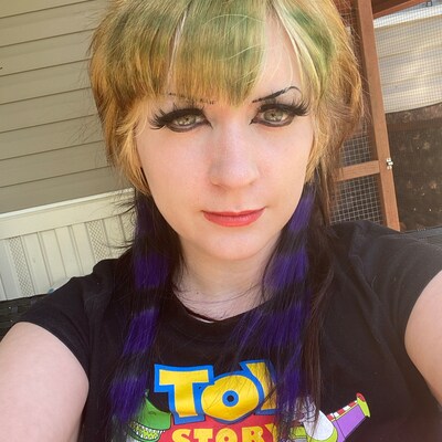 Instaqueen Scene Queen Kid Emo Coontail Raccoon Tail Clip in Human Hair ...