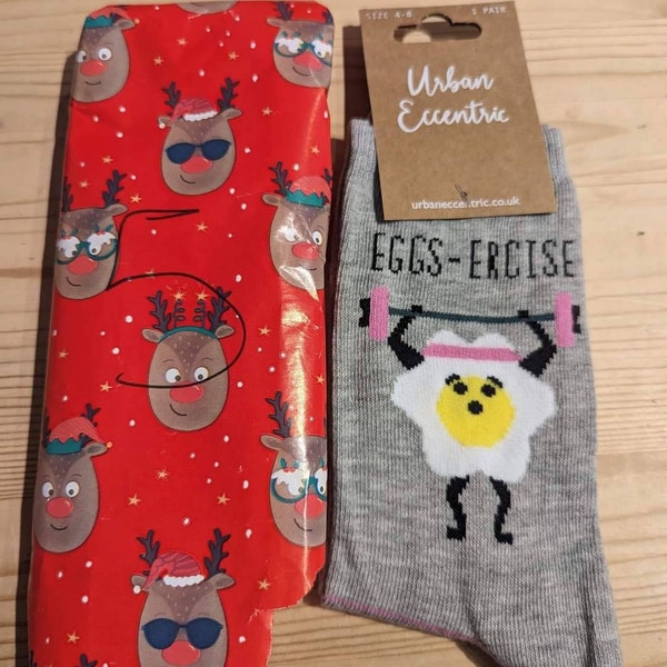 Unisex Nutcracker Socks Gift Set Gift 2 Pairs Cotton Rich Socks Premium ...