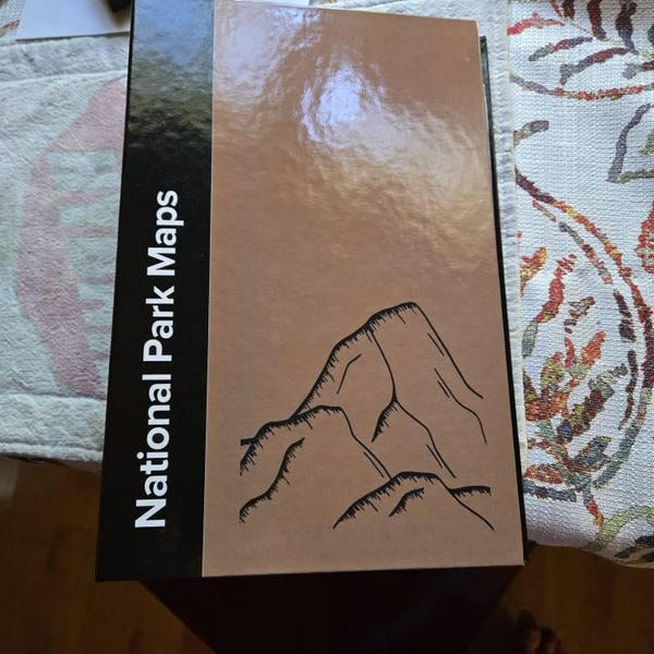National Park Map Binder - Etsy
