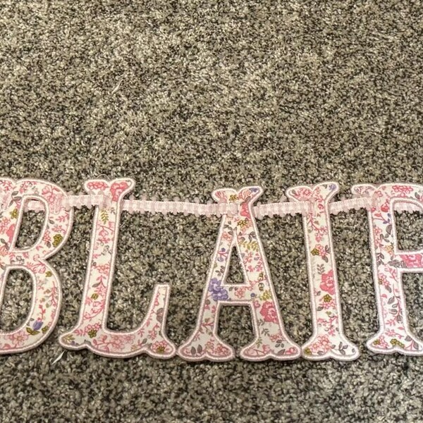 Machine Embroidery Design Fishtail Applique Satin Alphabet Font INSTANT ...