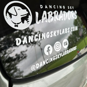 Labrador Decal Yellow Lab Decal Chocolate Lab Decal Dog - Etsy