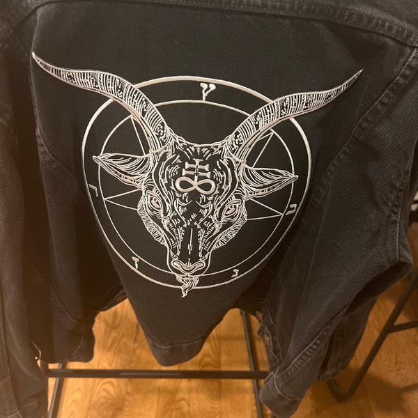 PENTAGRAM Large Back Patch Pour Gilet De Motard Personnalisé - Etsy