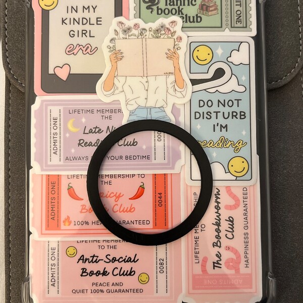 The Bookworm Club Book Lover Reading Gift Admittance Ticket Sticker ...