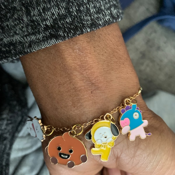 BT21 Charm Bracelet - BTS Accessories and Jewelry - Etsy