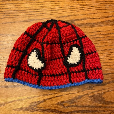Crochet PATTERN Superhero Spider Web Hat Baby to Adult Size - Etsy ...