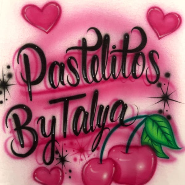 Baddie Airbrush Name-airbrushed T-shirt Design Personalized Birthday ...