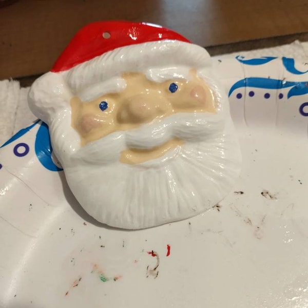 Ready to Paint Plaster, Candy Cane on Present, Ornament, U Paint, DIY ...