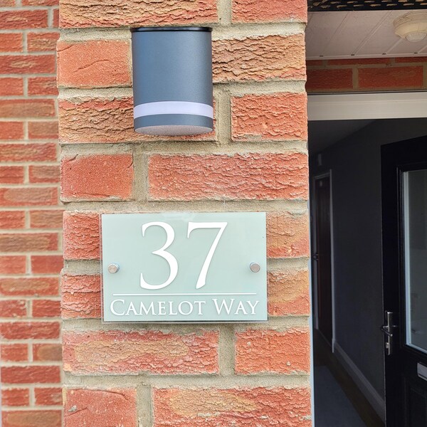 Traditional House Number Signs & Address Plaques in Sage Green - Etsy UK