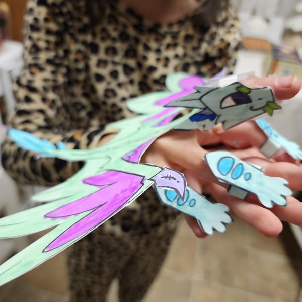 Baby Paper Dragon Puppet TEMPLATES - Etsy