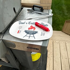 BBQ Gifts, Personalized Grilling Plate, Grill Gifts, Dad Gift From Kids ...