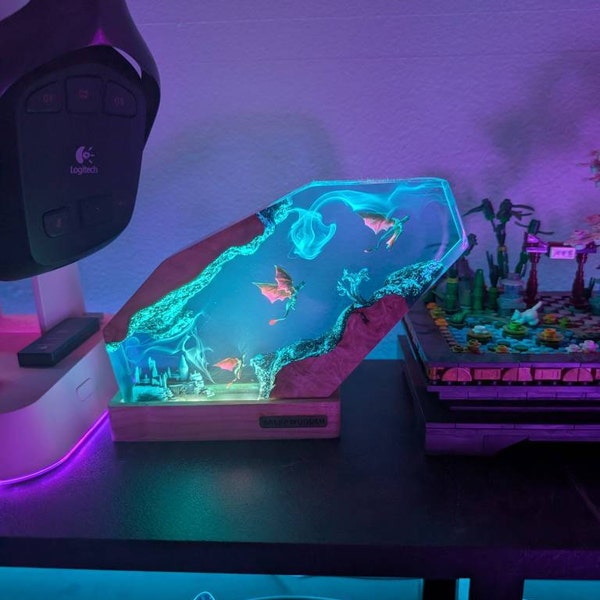 Case Keyboard Octopus Coral Resin, Wood Keyboard Case, Custom Keyboard ...