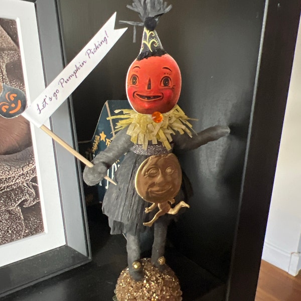 Spun Cotton Halloween Pumpkin Picker - in Partnership With Johanna ...