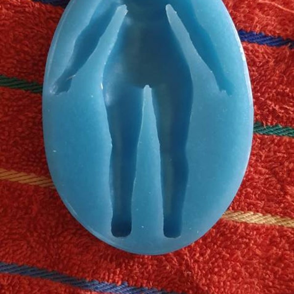 Silicone Mold Sitting Girl Size 8,6х7 Cm/3,4х2,4 Inch for Polymer Clay ...