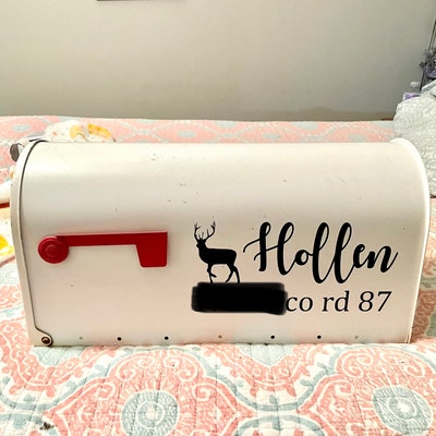 Custom Monogram Mailbox Vinyl Decal Custom Monogram Mailbox Vinyl Decal ...