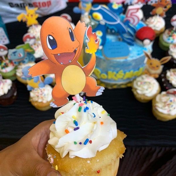 Pokemon Capture Centerpieces Table Toppers Pikachu Charmander Bulbasaur ...