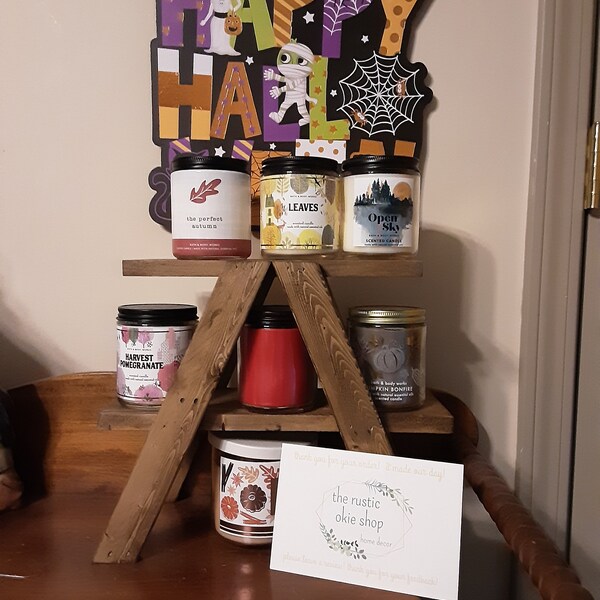 Tiered Tray Ladder, Mini Ladder Riser, Mini Ladder Shelf, Farmhouse ...